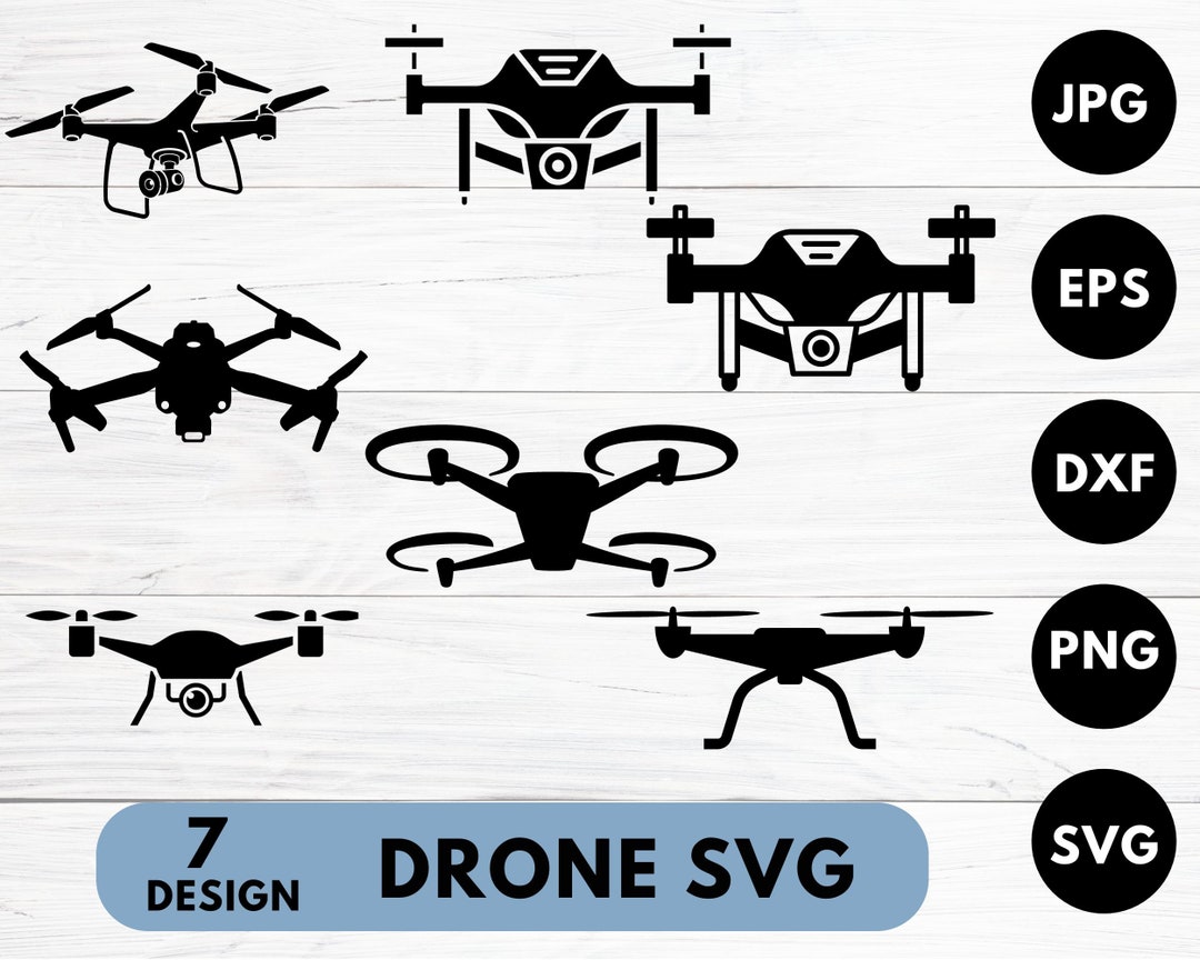 High-flyer Drone SVG Collection, Drone SVG Bundle, Drone Vector, Drone ...