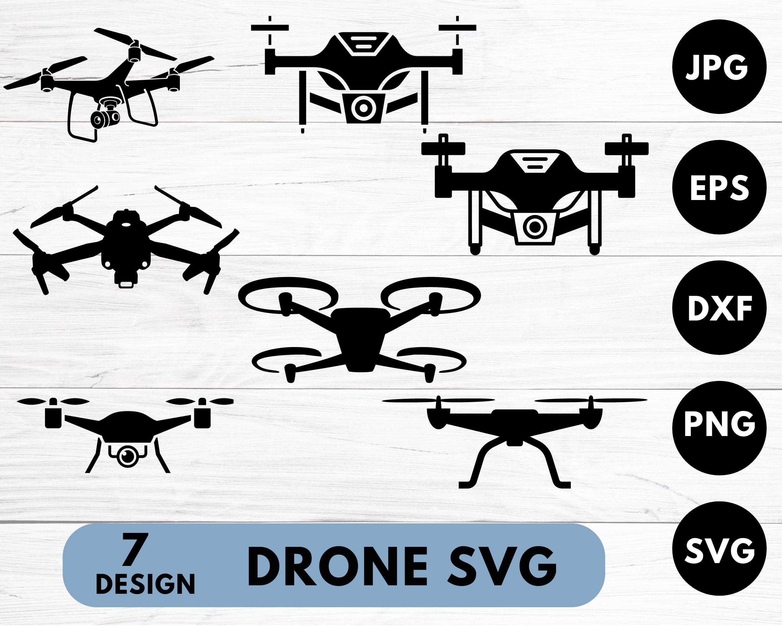 High-flyer Drone SVG Collection, Drone SVG Bundle, Drone Vector, Drone ...