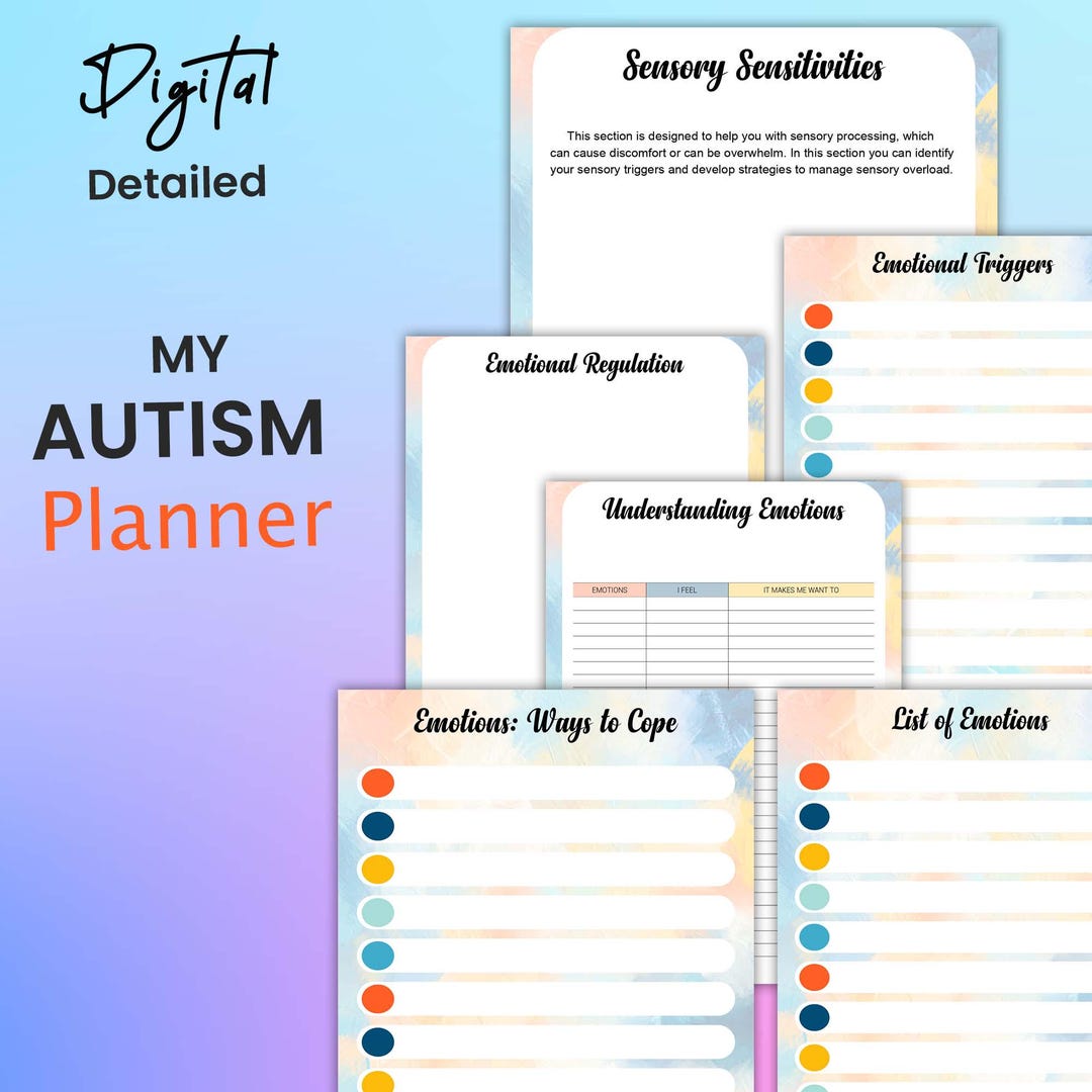 EDITABLE Autism Workbook, Autism Care Binder, Autism Planner Printable ...