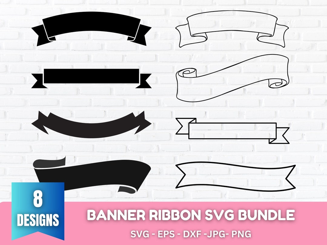 Banner Ribbon Svg, Banner Ribbon Png, Banner Svg Bundle, Banner Clipart, Banner Png, Banner ...