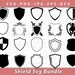 Shield Svg BUNDLE, Flowery Shield SVG, Shield PNG, Shield Clipart ...