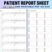 Patient Report Sheet, Medical Documentation, Patient Care Record ...