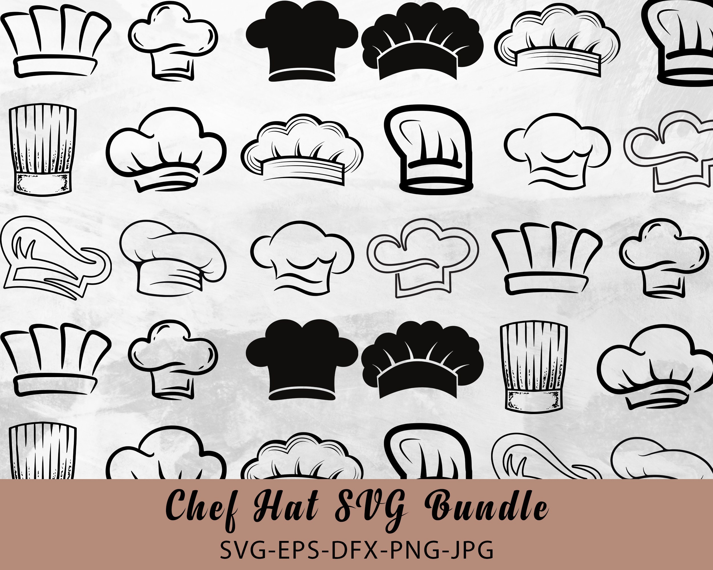 Chef Hat SVG, Chef Hat Clipart, Chef's Hat Vector, Chef Cricut ...