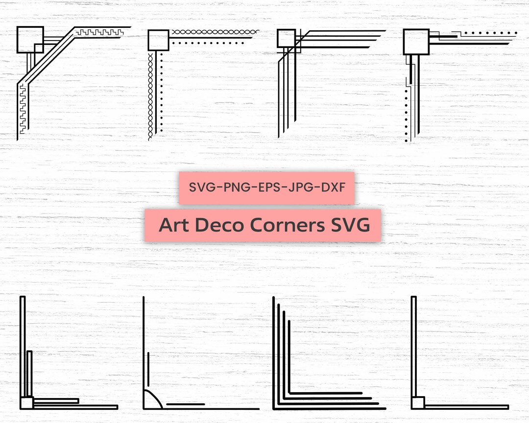 Corner SVG Bundle, Art Decor Corners, Flourish Corner SVG, Decorative ...