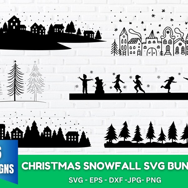 Falling Snow Svg - Etsy