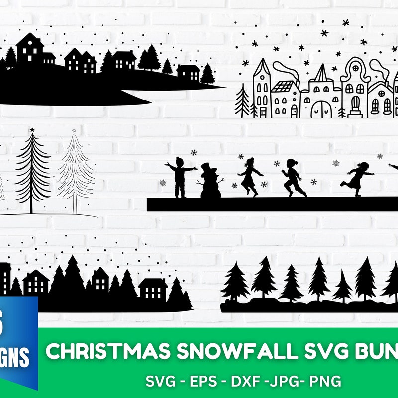 Falling Snow Svg - Etsy