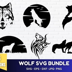 Wolf SVG Bundle, Wolf Cut Files for Cricut, Wolf Svg, Wolf Png Bundle ...