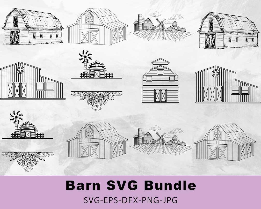 Barn SVG, Farm Barn SVG, Farmhouse SVG, Farm Life Svg, Farming Svg ...