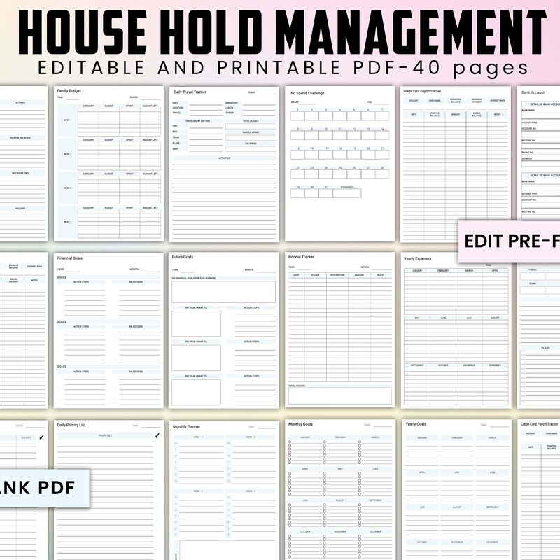 Home Management - Etsy