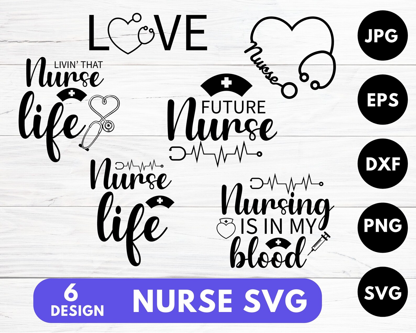 Nurse SVG Bundle Nurse Quotes SVG Doctor Svg Nurse Svg - Etsy