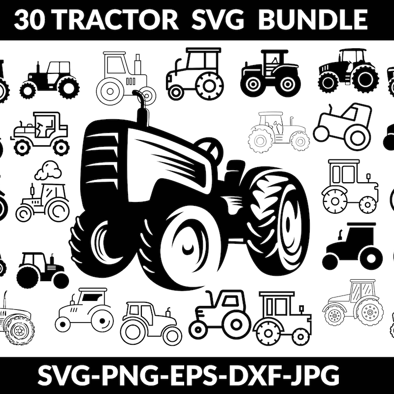 Tractor Svg - Etsy