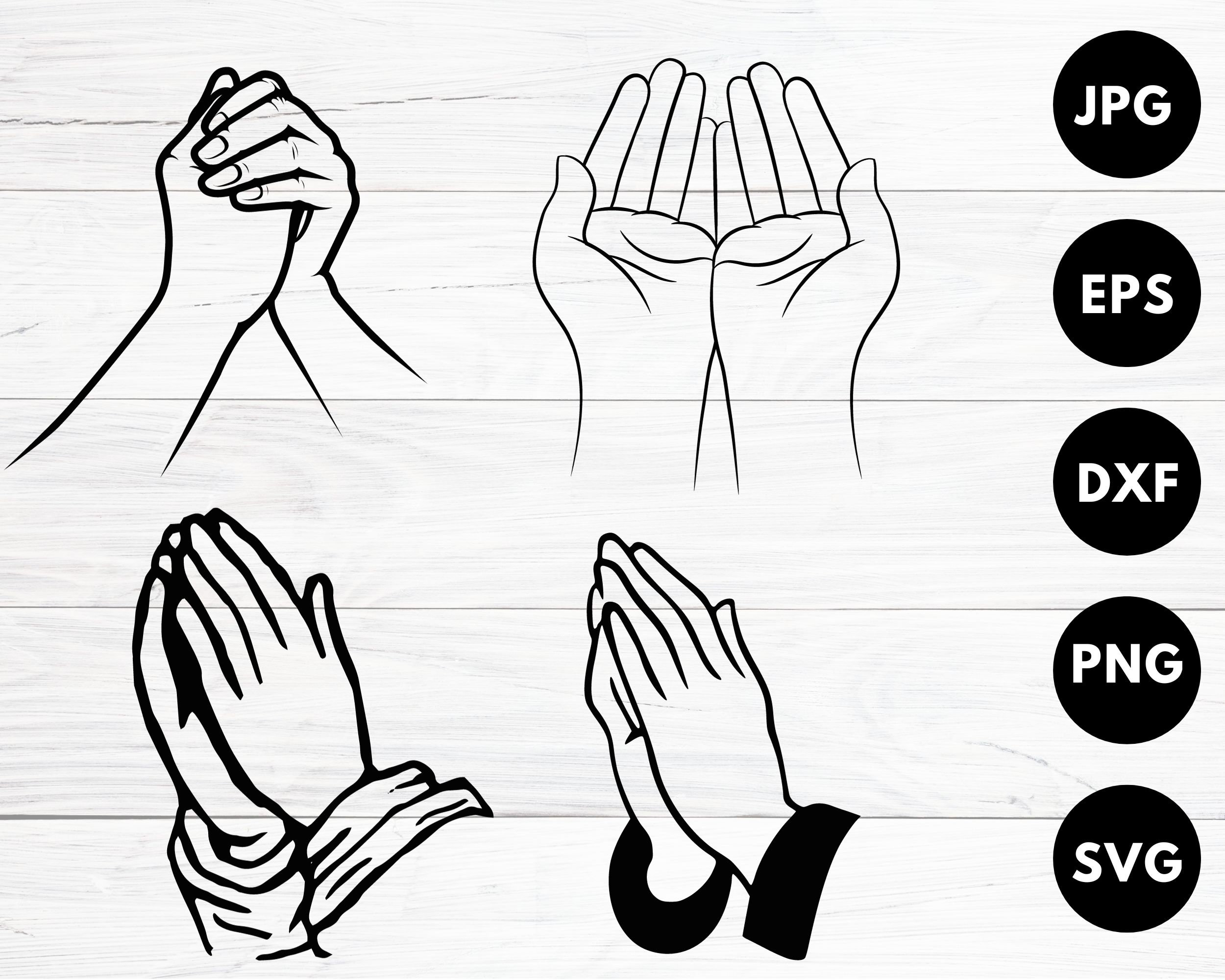 Praying Hands Svg Bundle, Praying Hands Svg Design, Praying Hands Png ...