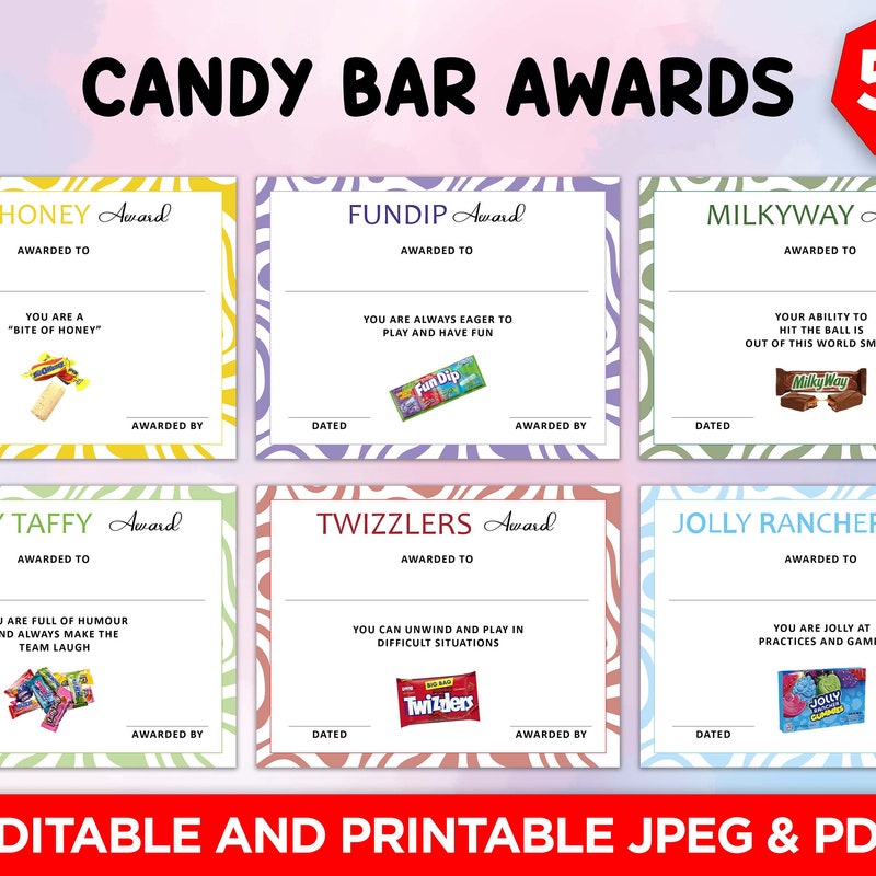 Candy Superlatives - Etsy