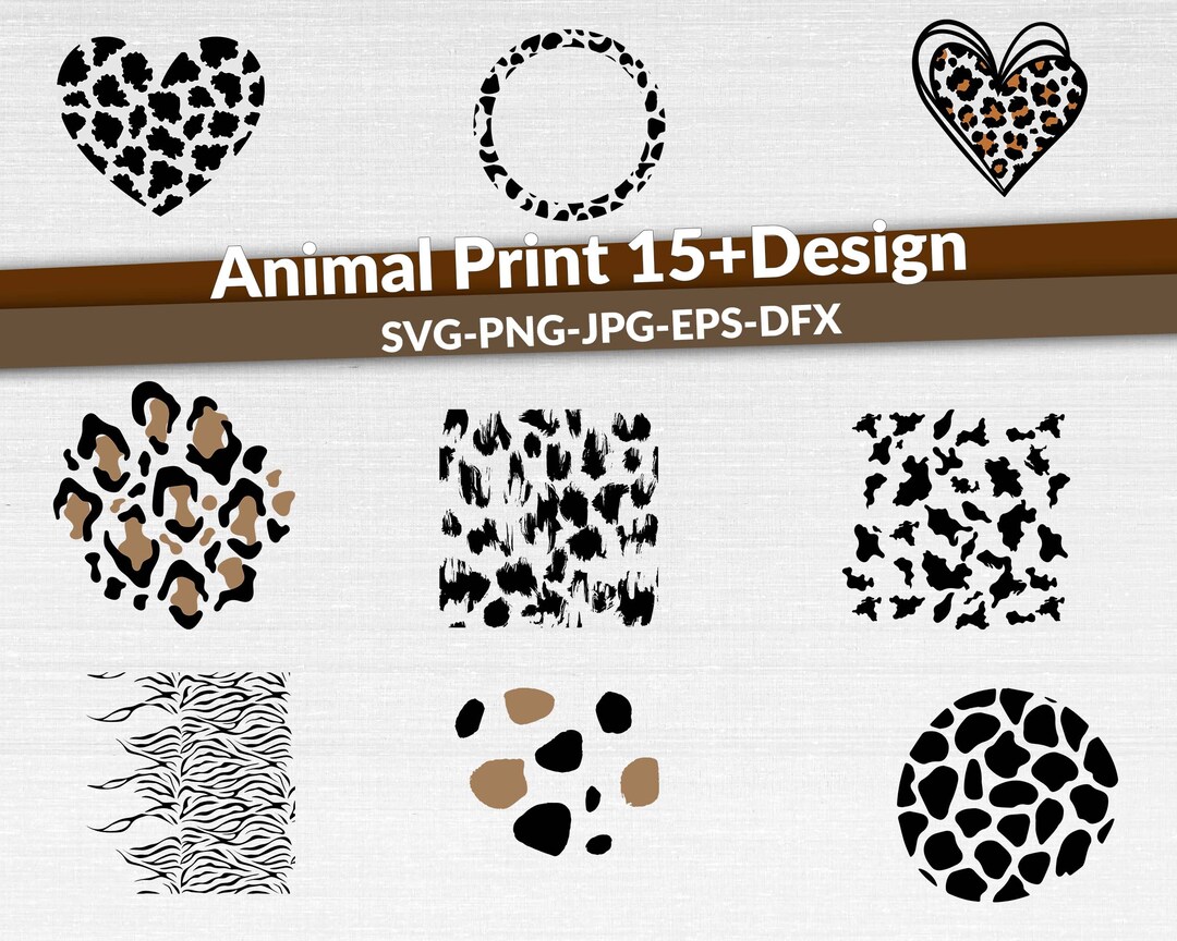 Wild Animal Print SVG Bundle, Animal Print Svg Bundle, Animal Prints ...