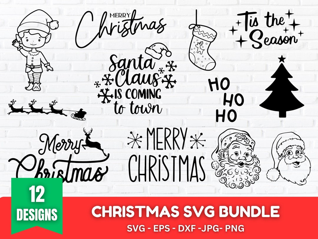 Christmas Svg Cut Files for Cricut, Christmas SVG Bundle, Christmas SVG ...