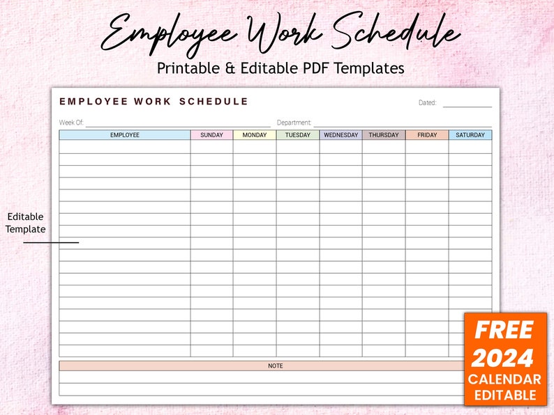 Employee Work Schedule, Streamline Efficiency, Boost Productivity ... Employee Work Schedule, Streamline Efficiency, Boost Productivity ...
