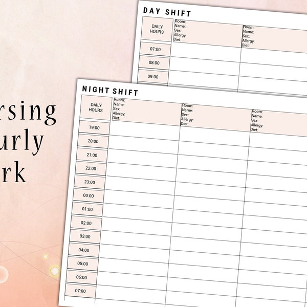 Night Shift Planner - Etsy