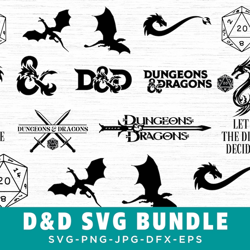 Dungeons and Dragons Svg - Etsy Canada