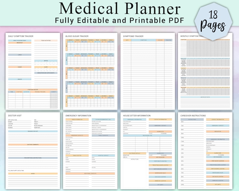 Medical Planner, Health Organizer, Daily Medication Tracker, Doctor ...