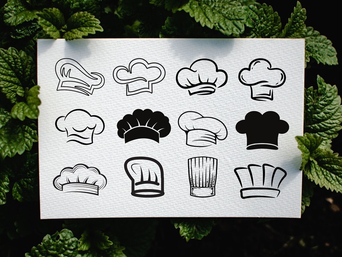 Chef Hat SVG, Chef Hat Clipart, Chef's Hat Vector, Chef Cricut ...