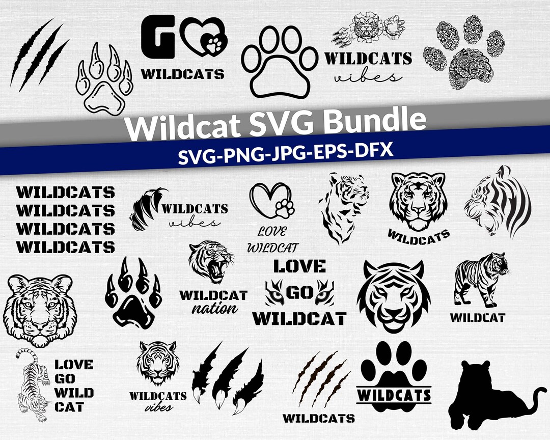 Wildcats Svg Bundle, Wildcat Svg, Wildcats Png Bundle, Wildcats, Svg ...