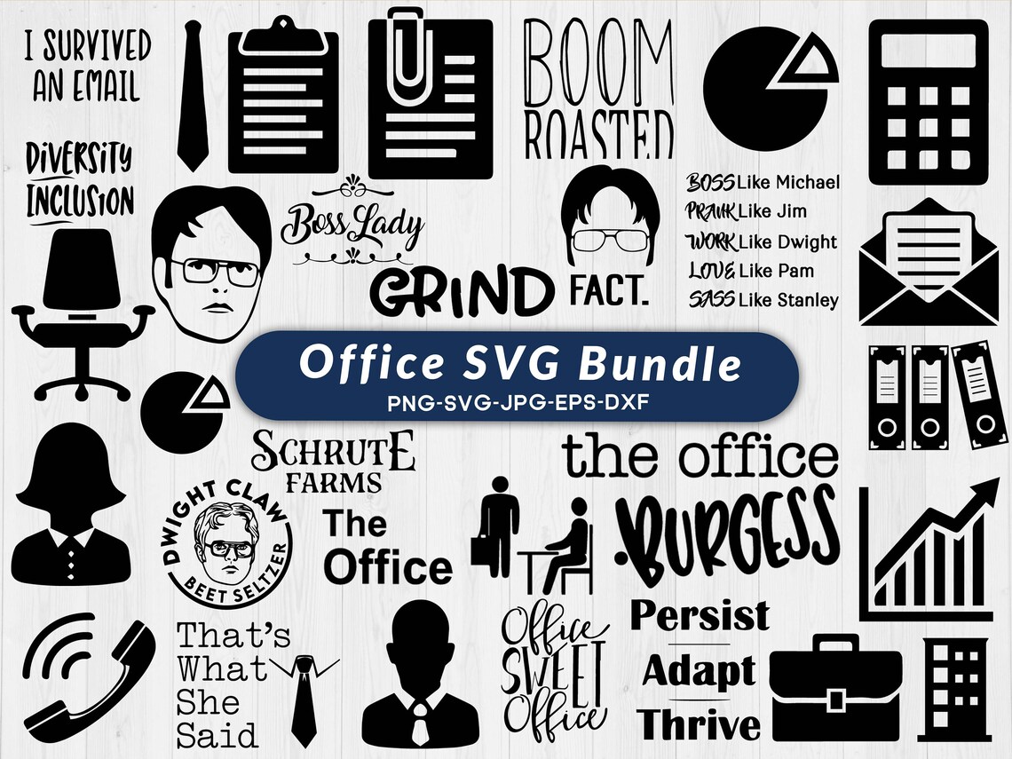 The Office SVG Bundle the Office Svg Files for Cricut the Office Tv ...