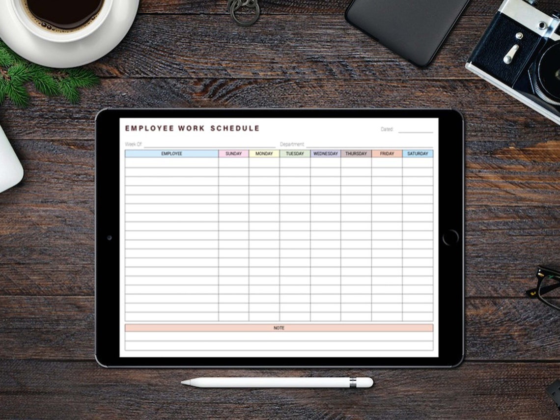 Employee Work Schedule, Streamline Efficiency, Boost Productivity ...