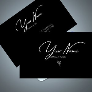 Printable Business Card Template Business Card Template Instant ...