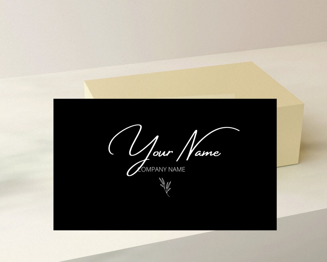 Printable Business Card Template Business Card Template Instant ...