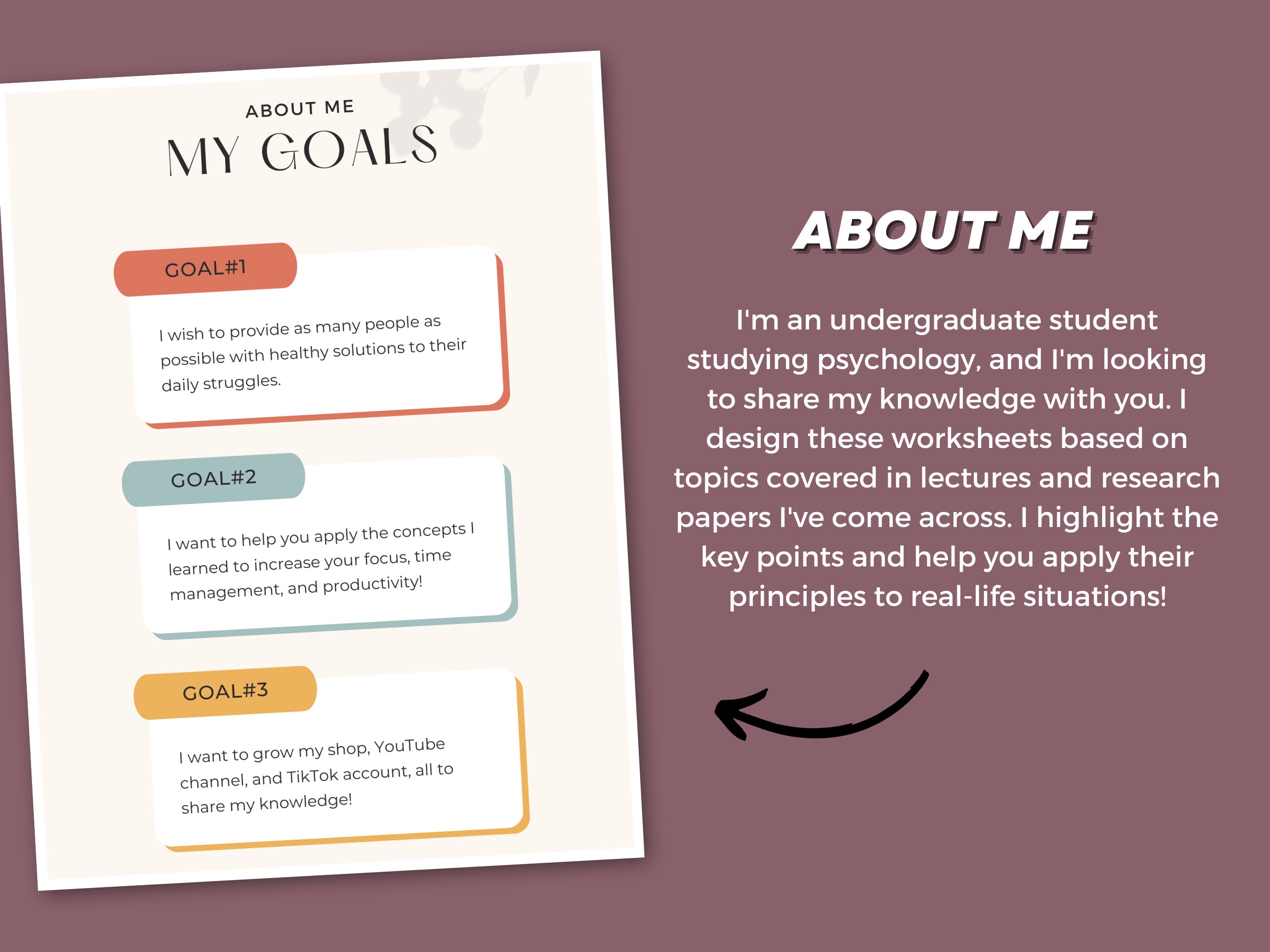 Motivation Worksheet, Digital Download, Productivity, Self Improvement ...