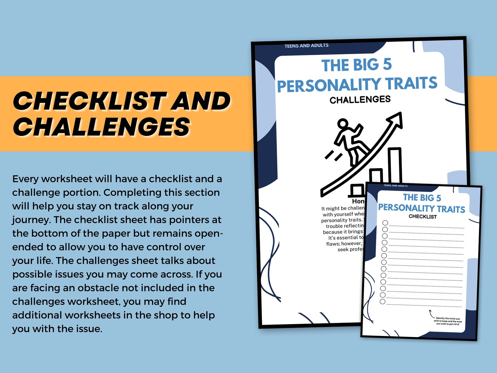 Personality Worksheet, Mental Health, Digital Download, Planner ...