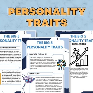 Personality Worksheet, Mental Health, Digital Download, Planner ...