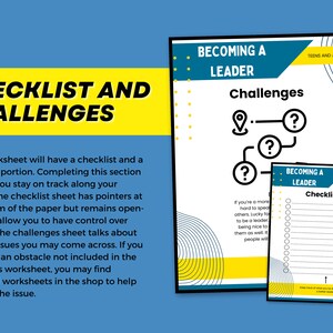 Leadership Worksheet, Printables, Digital Download, Focus, Productivity ...