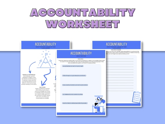 Accountability Worksheets For Adults SMART Goals Worksheet Template