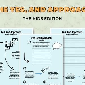Multipage Kids Edition Yes and Approach Wellness Learning - Etsy