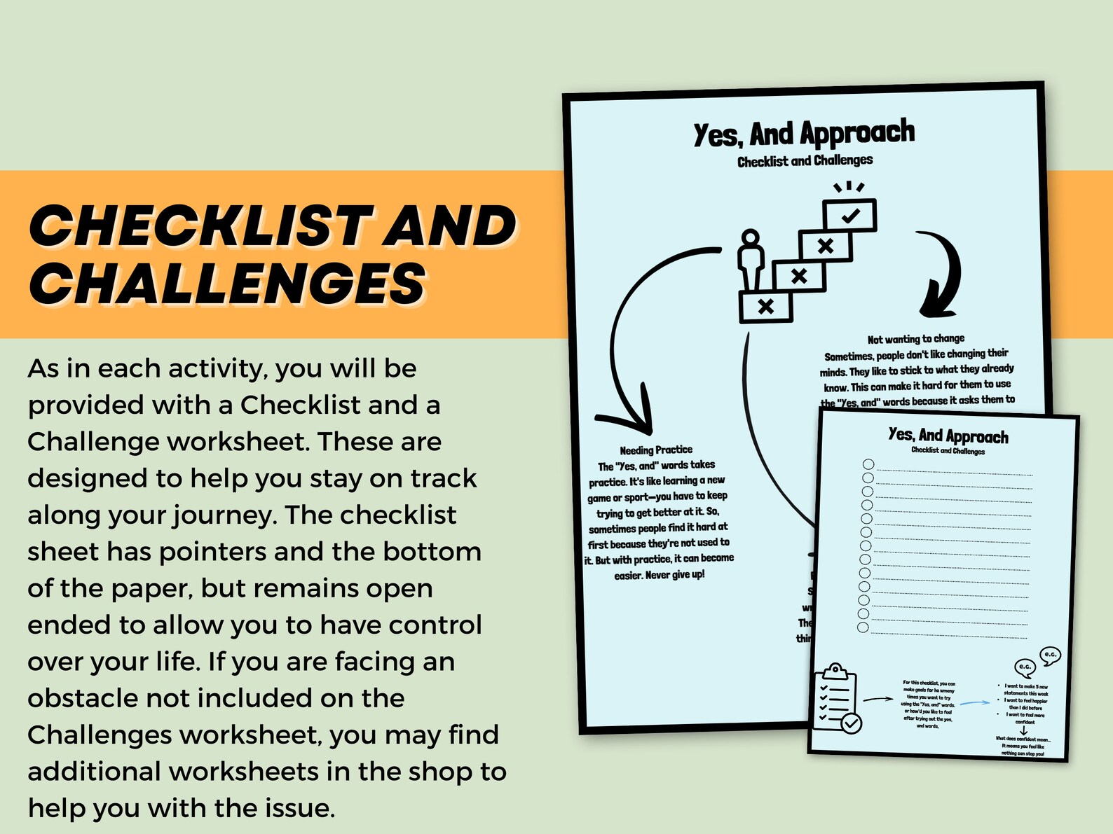 Multipage Kids Edition Yes and Approach Wellness Learning - Etsy