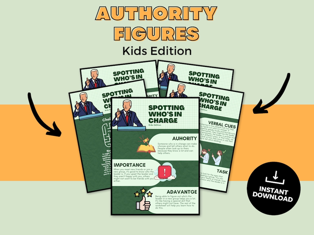 Worksheet for Kids, Dealing With Authority Figures, Responsibility ...