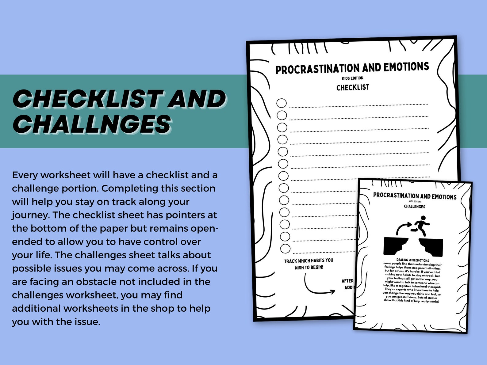 Kids Procrastination Worksheet, Digital Download, Printables, School ...