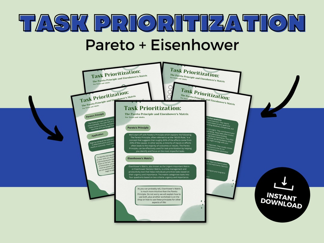 Multipage Worksheet, Task Prioritization, Accountability: Pareto ...