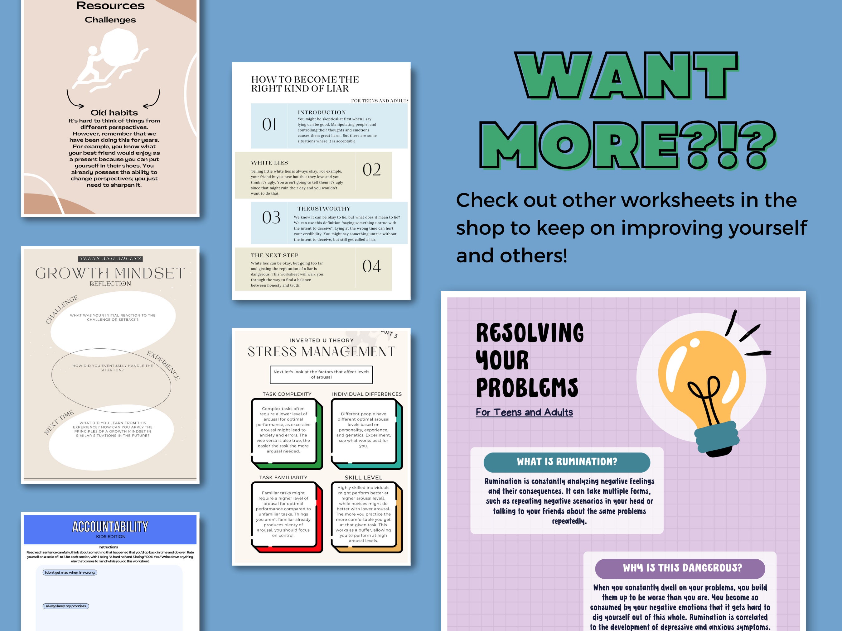 Memory Worksheet, Planner, Printables, Digital Download, Focus ...