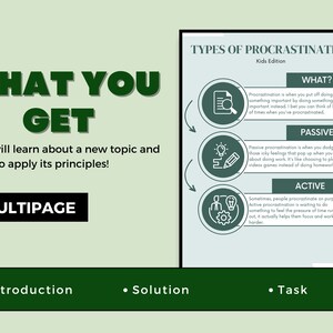Kids Procrastination Worksheet, Learning, School, Printables, Digital ...