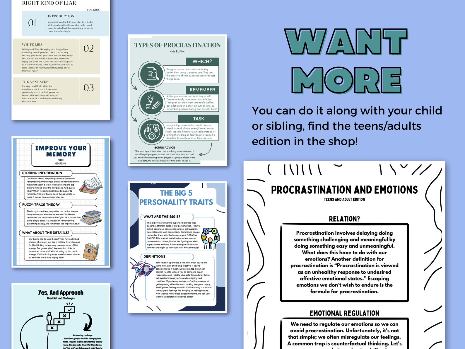 Kids Procrastination Worksheet, Digital Download, Printables, School ...