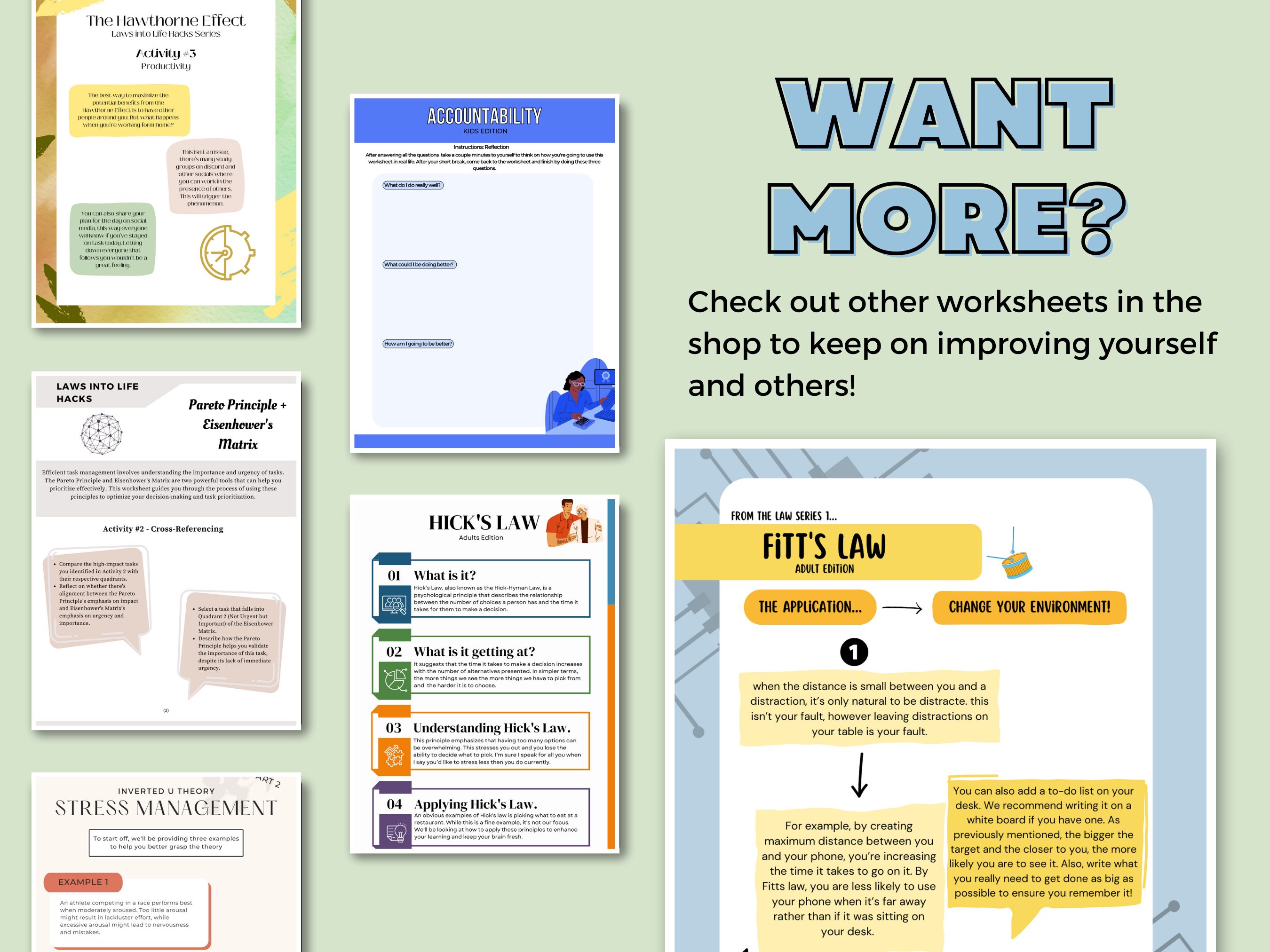 Growth Mindset Worksheets: Time Management, Planner, Digital Download ...