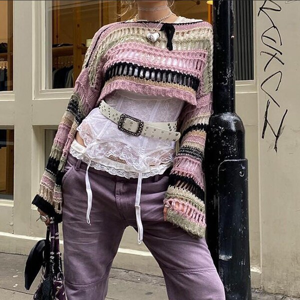 Grunge Sweater - Etsy