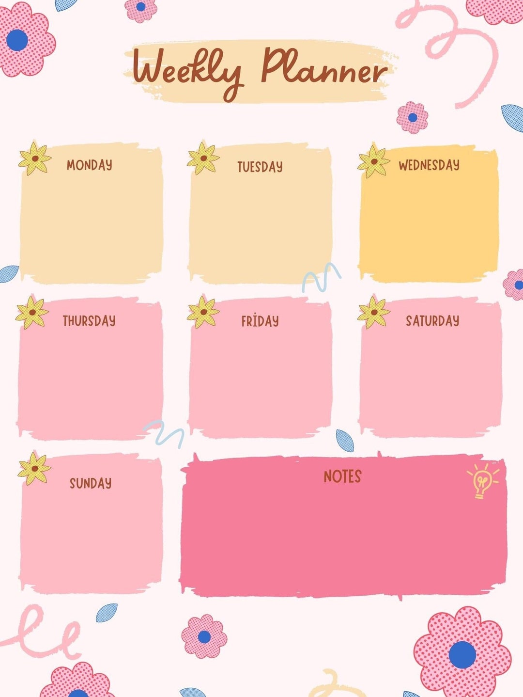 Planner Templates, Calendars, Invitation Cards, Stickers - Etsy