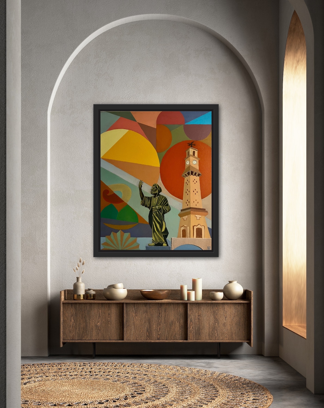 Al Mutanabbi Talks to the Tigris, Baghdad, Iraq- Original Oil Painting ...