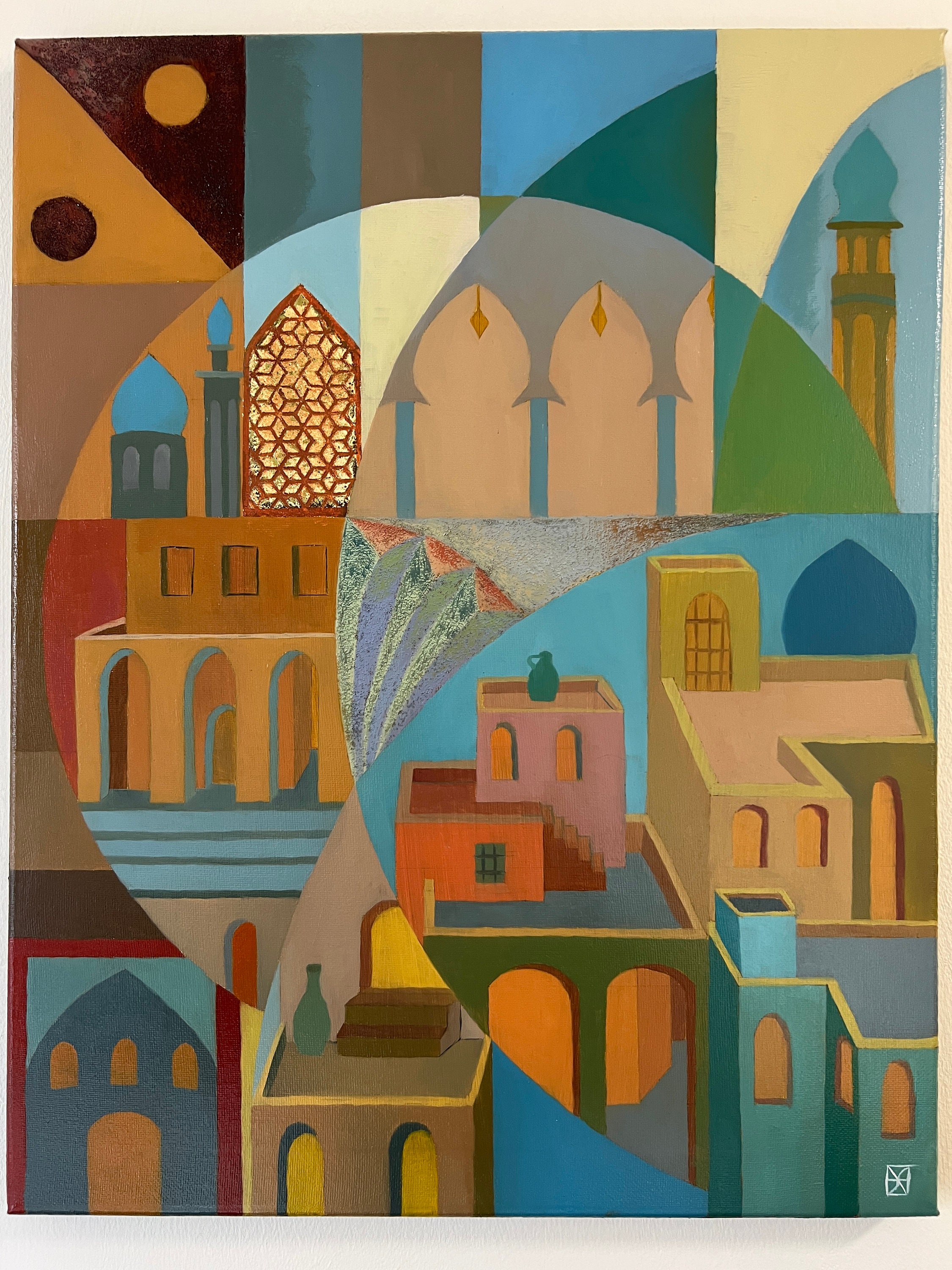 Circles of Old Community, Baghdad Original Iraqi Oil Painting Art - Etsy