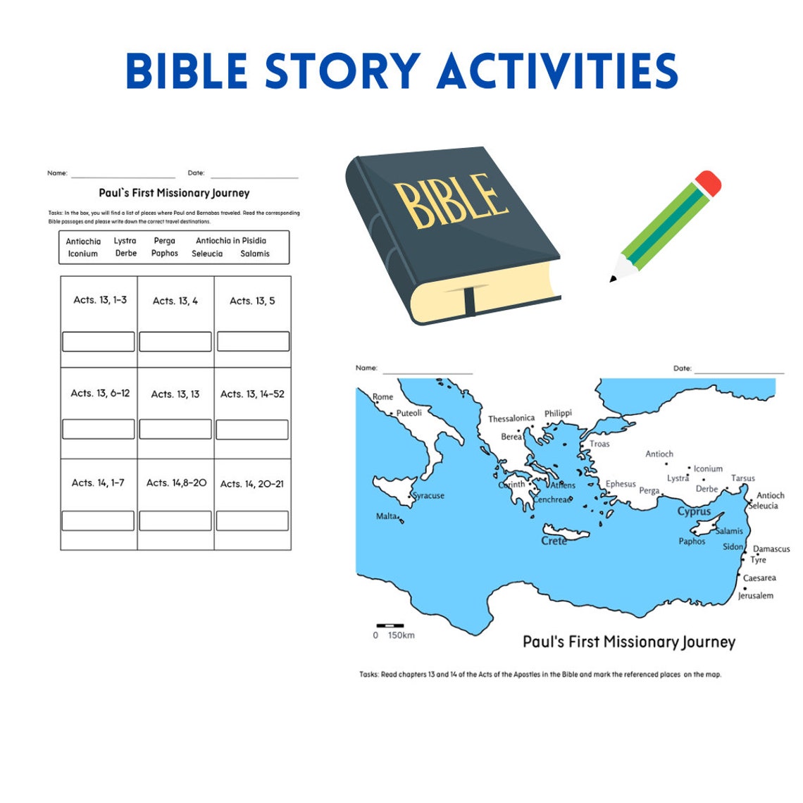 Pauls First Missionary Journey - Etsy