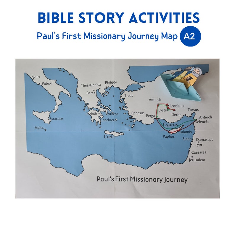 Pauls First Missionary Journey - Etsy