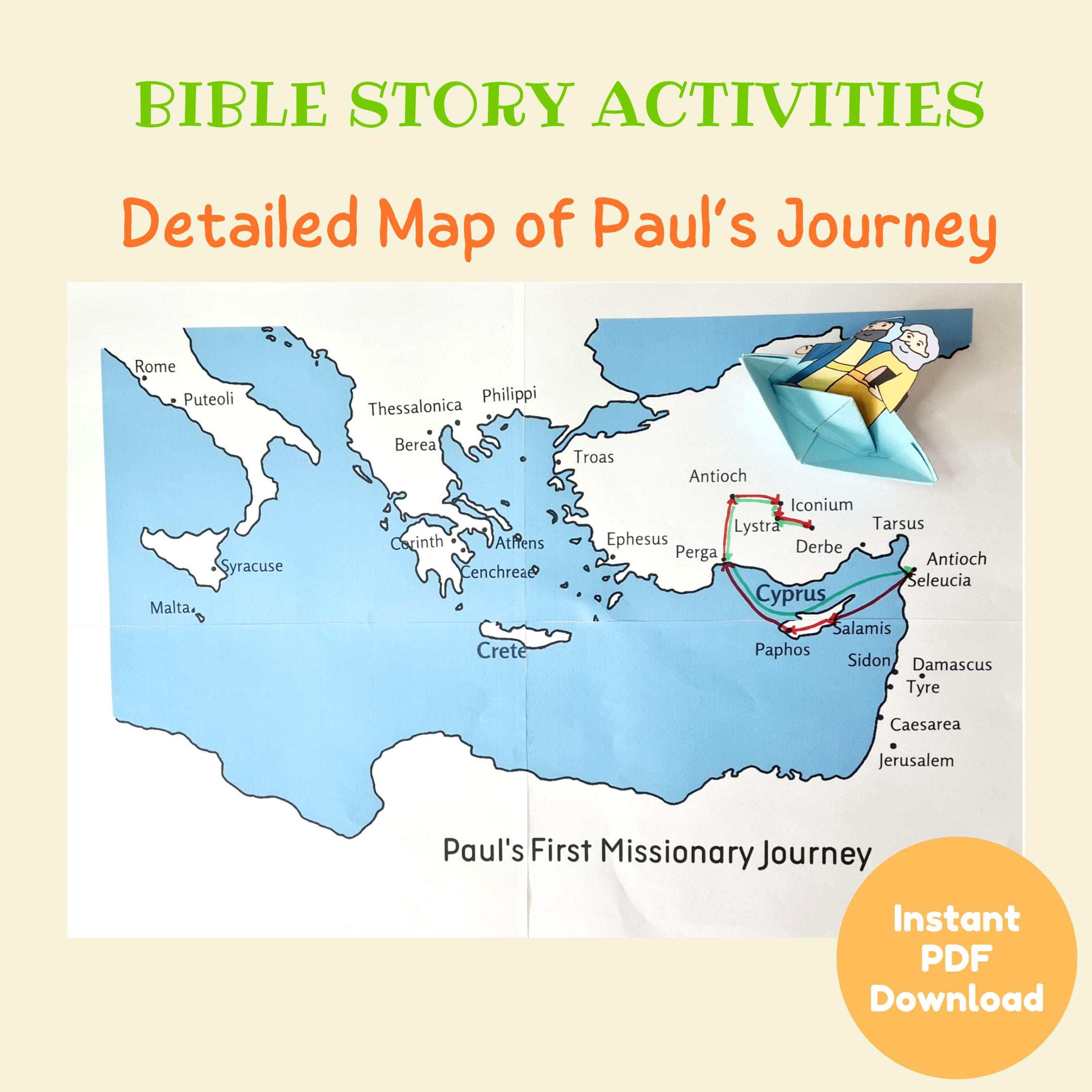 Pauls First Missionary Journey - Etsy